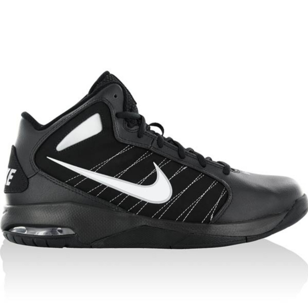 Nike Air Team Hyped Black/White Basketball Shoes - Gem